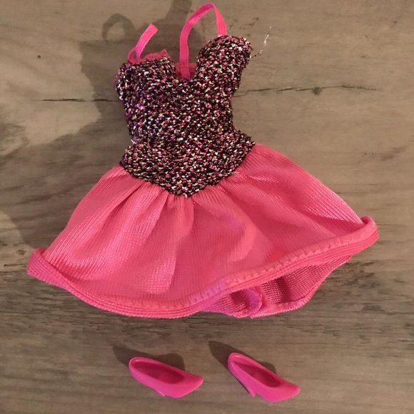 Toys | Genuine Barbie Tag Short Pink Dress | Poshmark